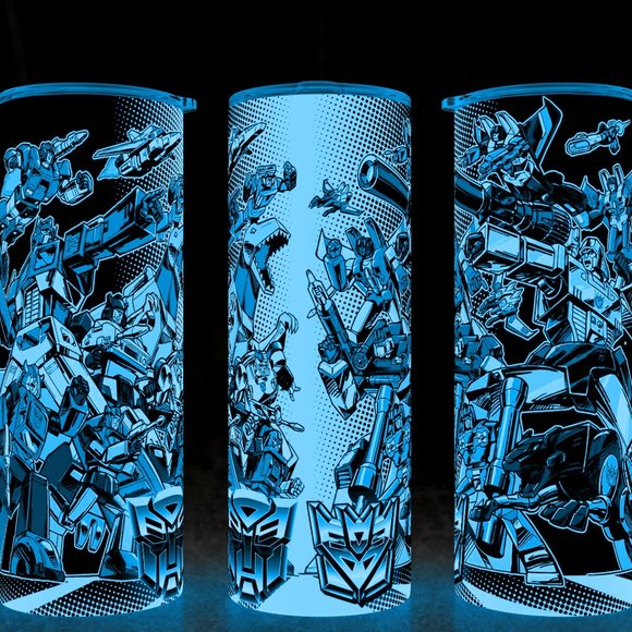 Dining | Glow In The Dark Transformer Autobots Vs Decepticon Coffee Cup ...